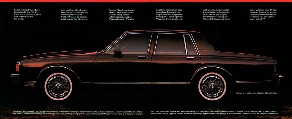 1983 Chevrolet Caprice Classic sedan – Eighties Cars