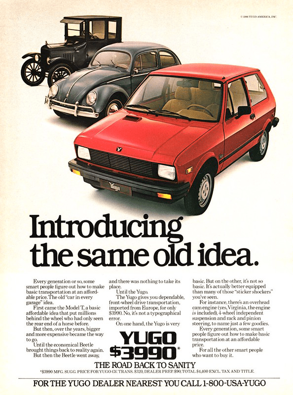 1986 Yugo GV coupe – Eighties Cars